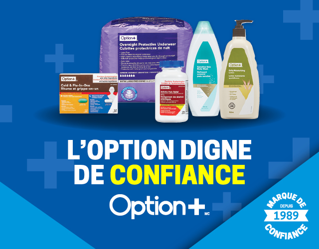 Option+ - marque privée - Uniprix